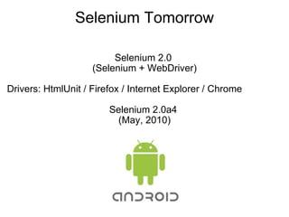 Selenium: past - present - future | PPT