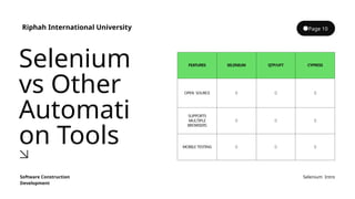 Presentation on Introduction to Selenium | PPT