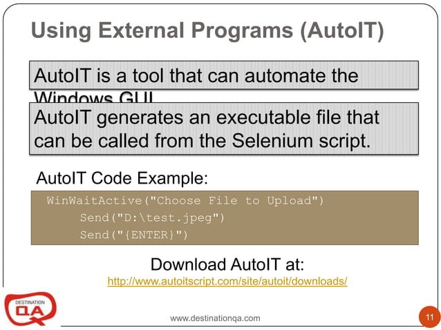 Selenium Webdriver pop up handling | PPTX | Web Development | Internet