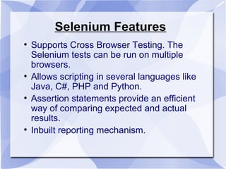 Selenium ppt | ODP