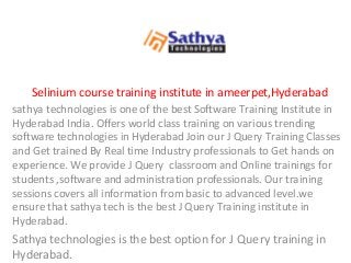 Selenium | Best Selenium training in hyderabad