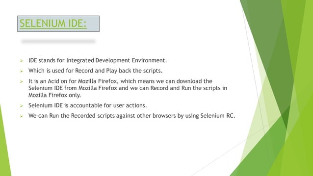 SELENIUM PPT.pdf | Browsers | Computer Software and Applications