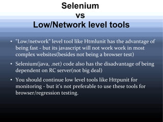 Selenium presentation | PPT | Free Download