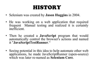 Selenium presentation | PPT