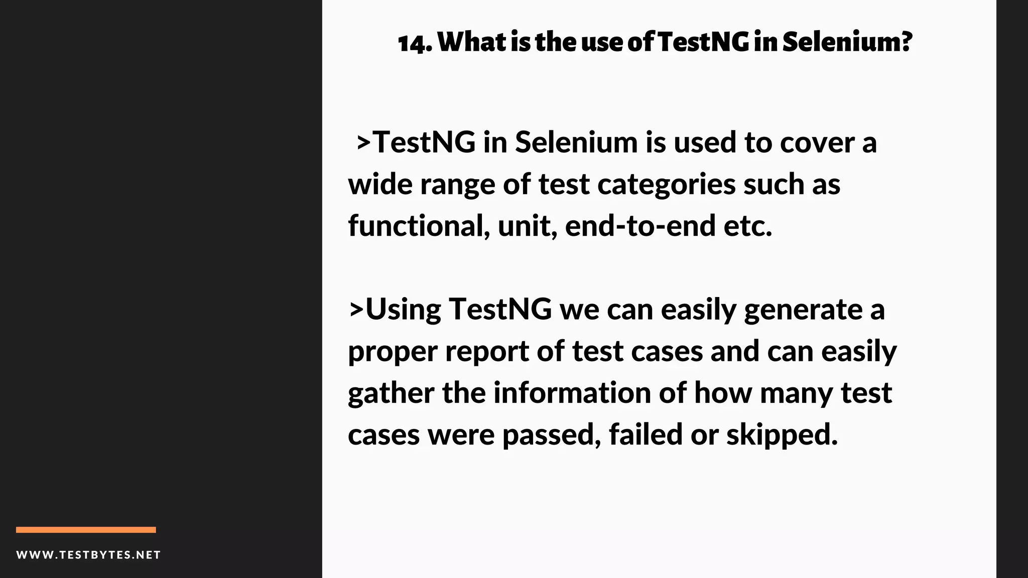 Top 25 Selenium Interview Questions And Answers 2018 Ppt