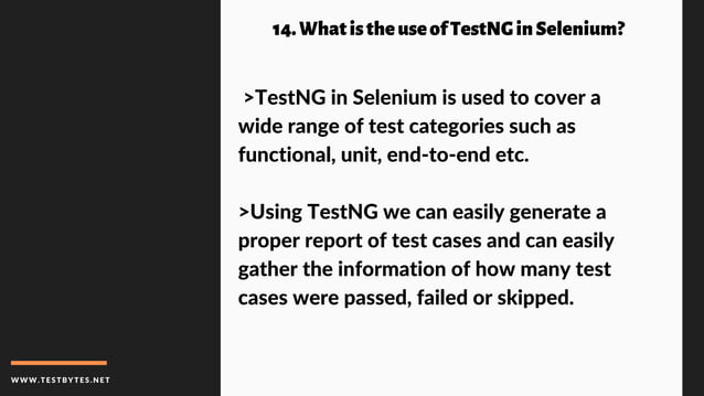 Top 25 Selenium Interview Questions and Answers 2018 | PPT