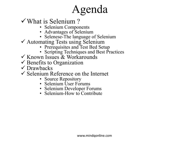 Selenium rc ppt | PPT