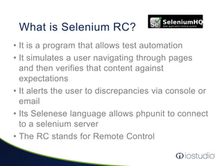 Selenium rc presentation_20110104 | PPT