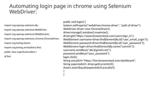 Selenium scripts help full for student .pptx