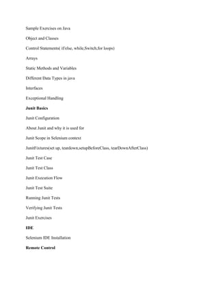 Selenium short | PDF