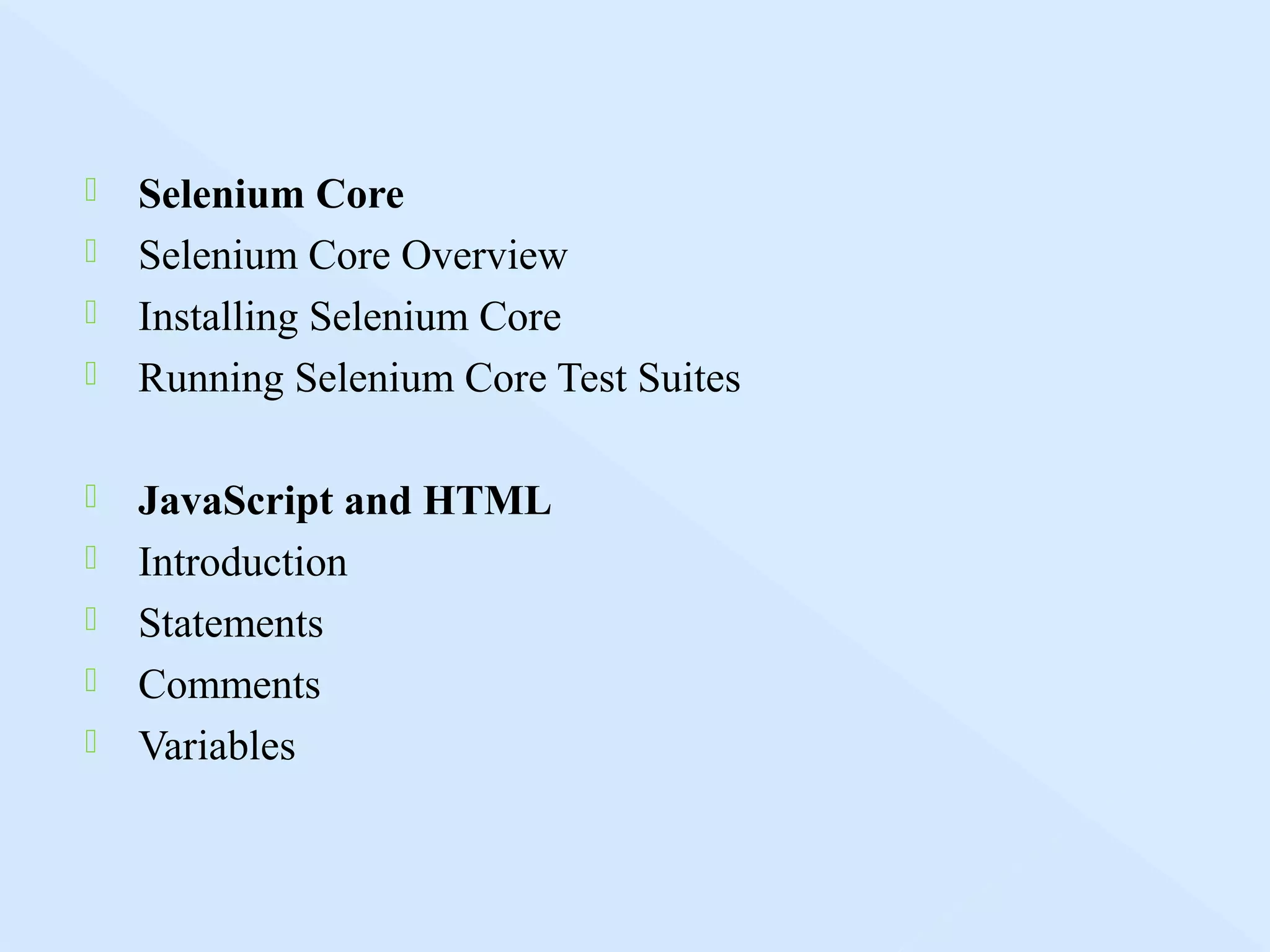 Selenium slide | PPT