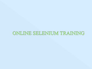 Selenium slide | PPT