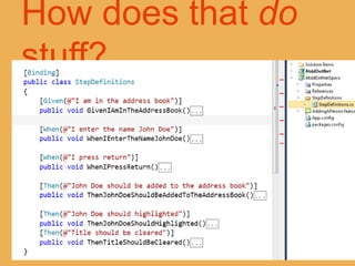 Selenium + Specflow | PPTX