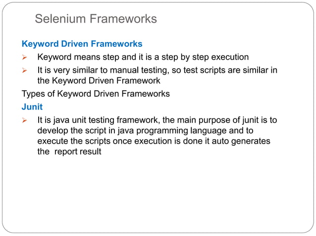 Selenium test automation | PPTX