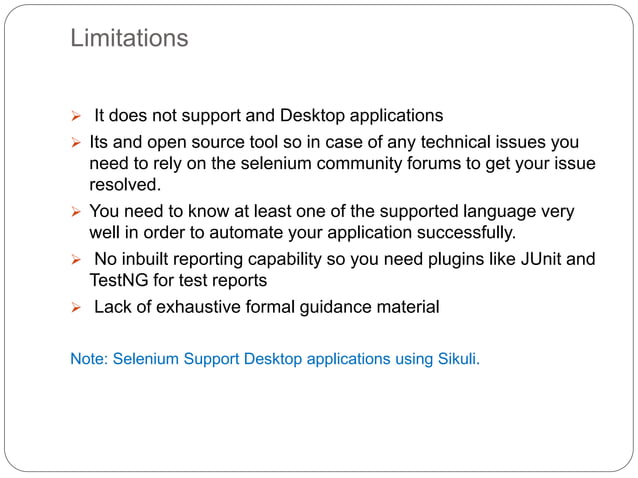 Selenium test automation | PPTX