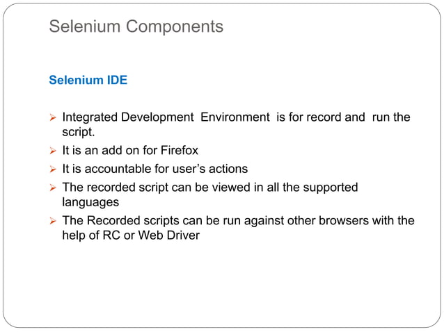 Selenium test automation | PPTX