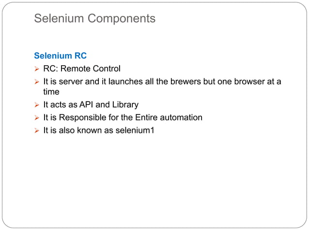 Selenium test automation | PPTX