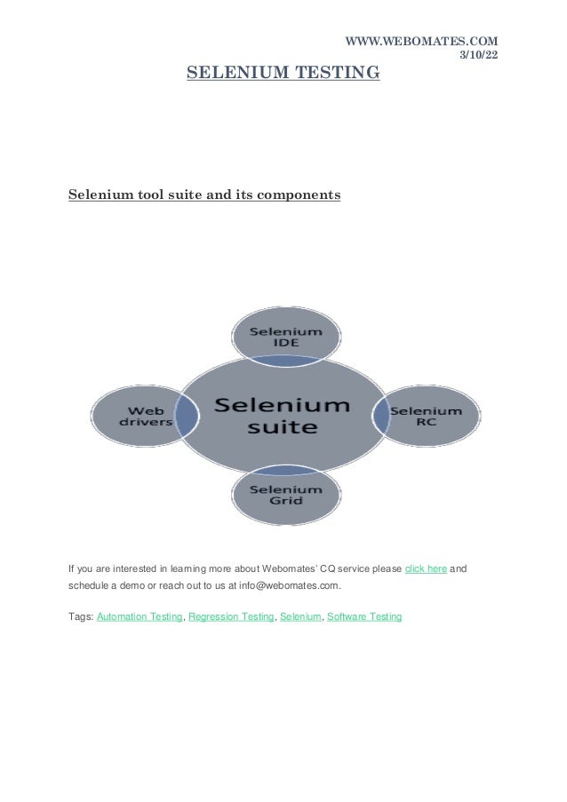 Selenium testing | PDF