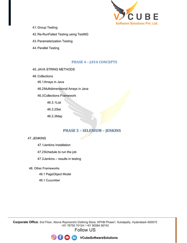 Selenium Testing Content updated.pdf | Programming Languages | Computing