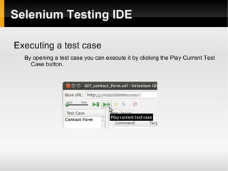 Selenium testing IDE 101 | ODP
