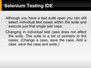 Selenium testing IDE 101 | ODP