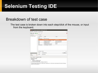 Selenium testing IDE 101 | PPT