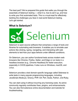 Selenium Testing The Complete Step-by-Step Tutorial.pdf