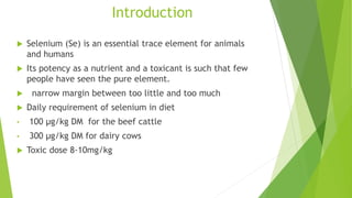 selenium toxicity final pptx | PPTX