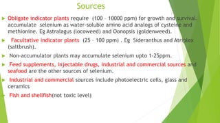 selenium toxicity final pptx | PPTX