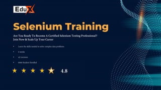 Selenium training eduxfactor-converted | PPT