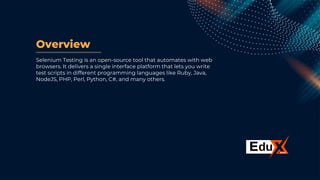 Selenium training eduxfactor-converted | PPT