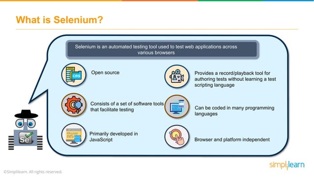 Selenium Tutorial For Beginners Selenium Automation Testing Tutorial Selenium Simplilearn