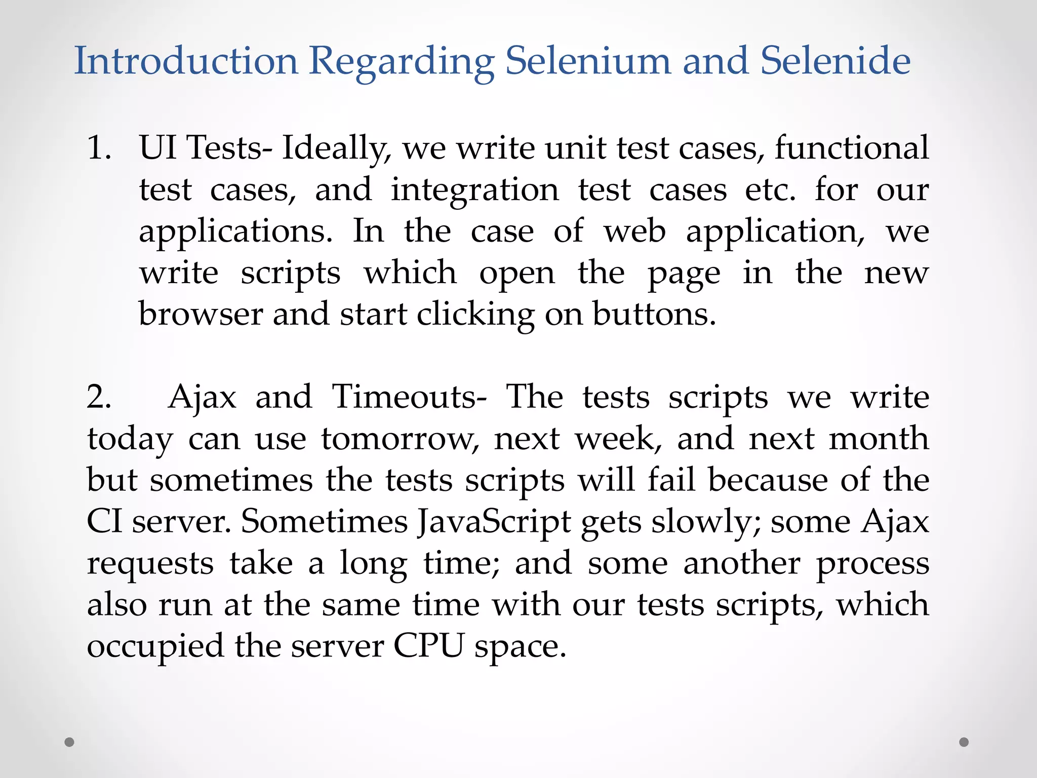 Selenide vs. Selenium: The War Of Technologies | PPTX