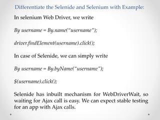 Selenide vs. Selenium: The War Of Technologies | PPTX | Web Development | Internet