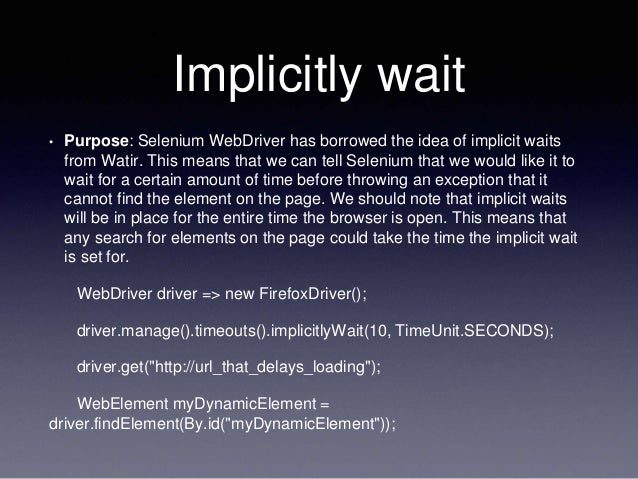 Different Wait Methods Or Commands In Selenium 1741