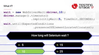 Implicit and Explicit waits in Selenium WebDriwer, how to. | PPT
