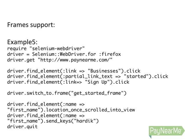 Selenium webdriver | PPT