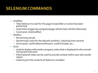 Selenium web driver | PPT