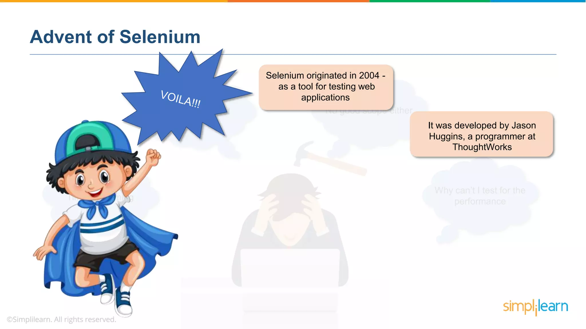 Selenium Webdriver Tutorial Selenium Webdriver Tutorial For Beginner Selenium Simplilearn