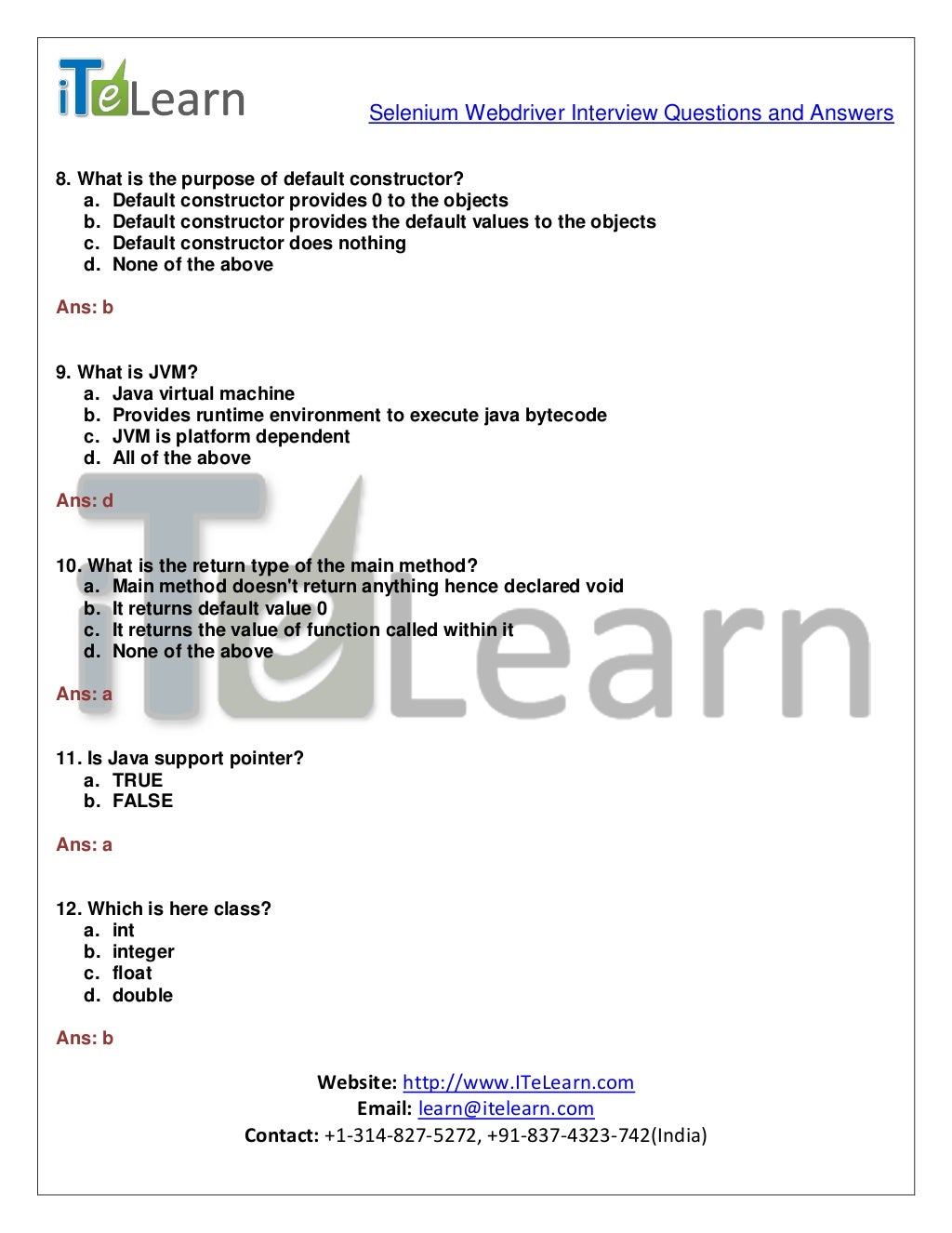 Selenium Webdriver Interview Questions And Answers selenium-webdriver-interview-questions-and-answers