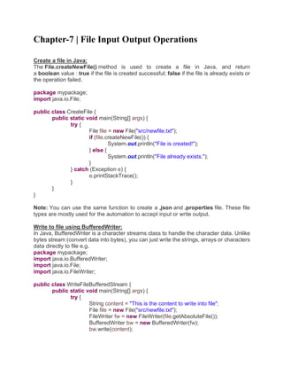 Selenium web driver | java | PDF