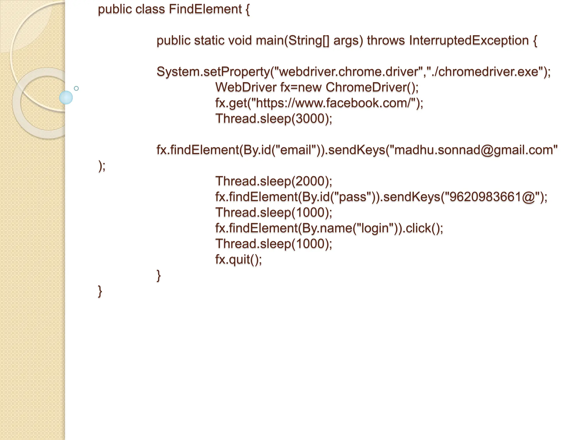Selenium Webdriver Methods Testing Methods Ppt