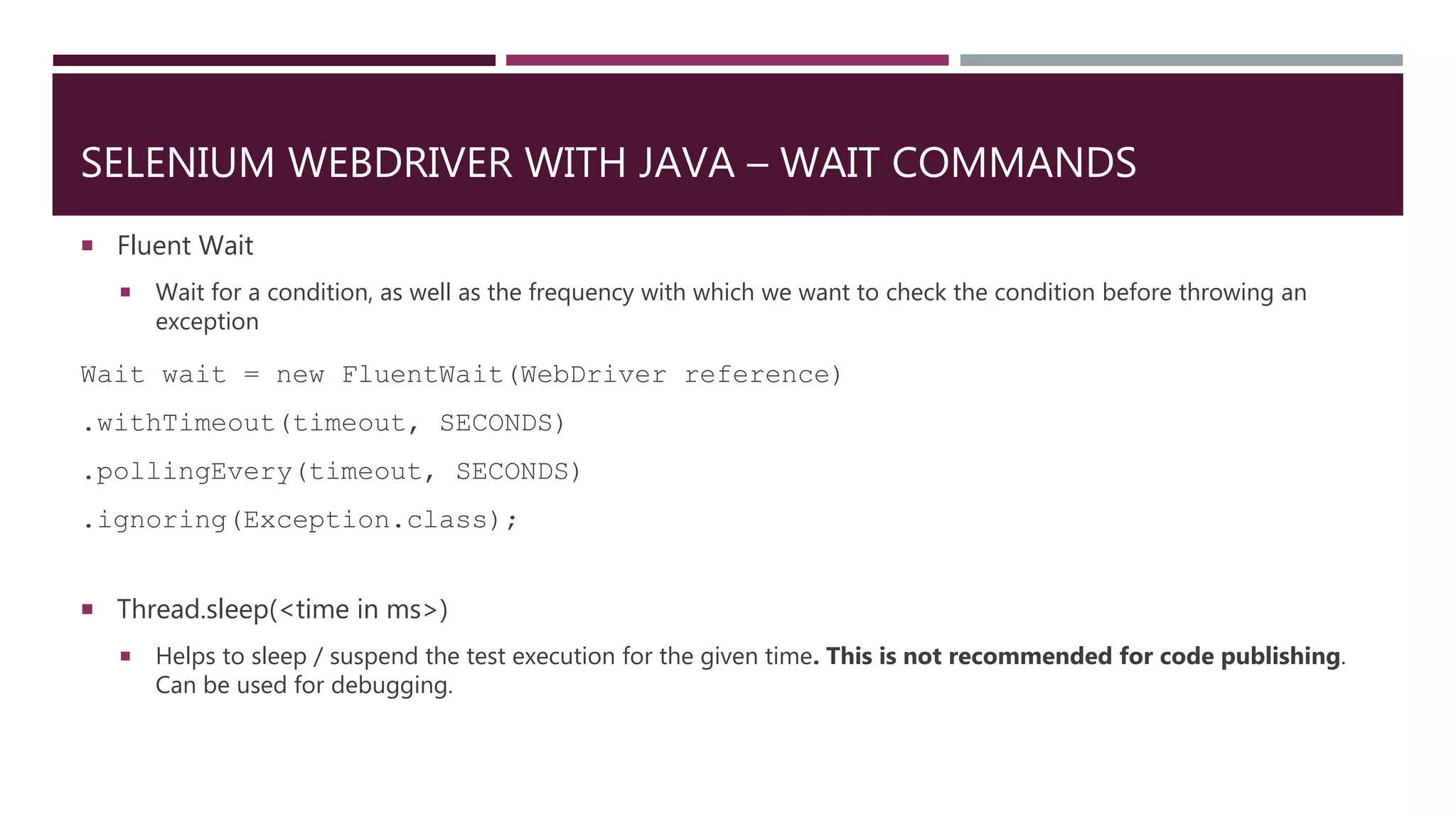 Selenium With Java Ppt