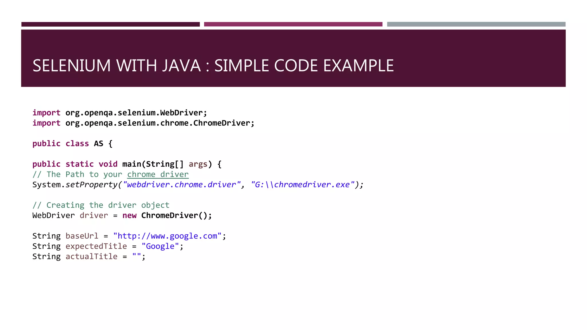 Selenium with java | PPTX