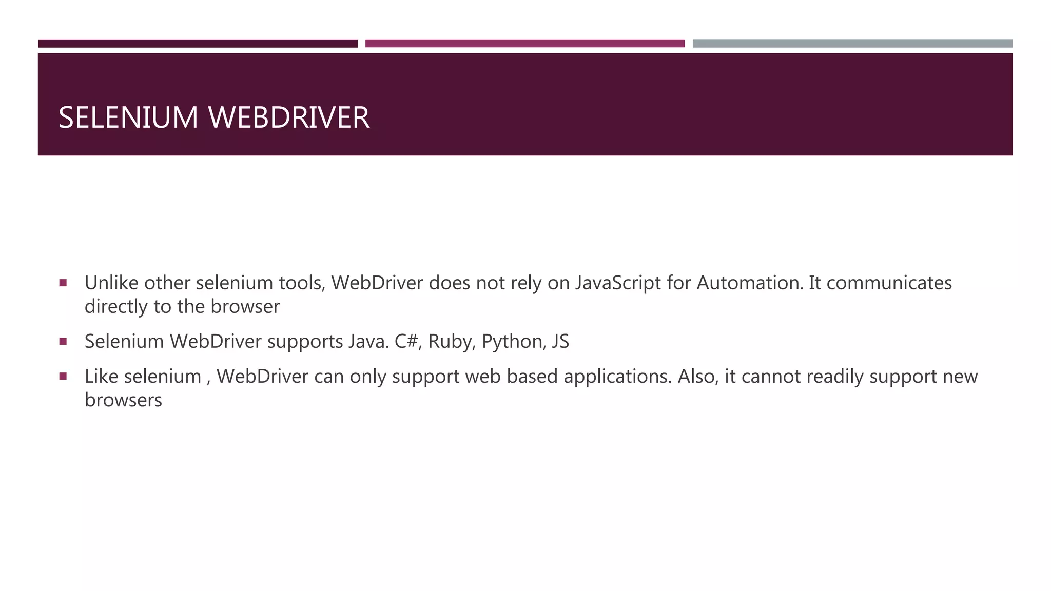 Selenium with java | PPTX