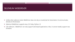 Selenium with java | PPT