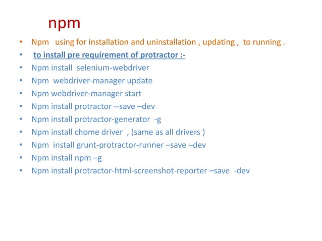Selenium with protractor | PPTX