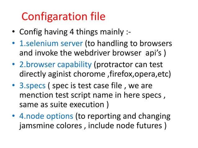 Selenium with protractor | PPTX