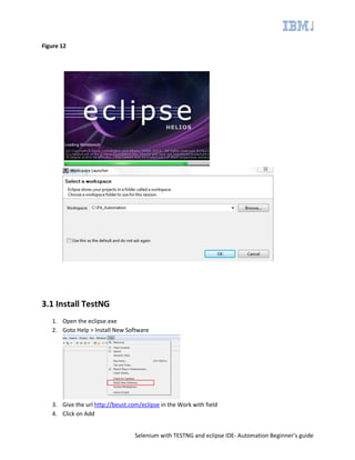 Selenium with testng and eclipse ide | PDF