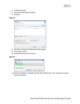 Selenium with testng and eclipse ide | PDF